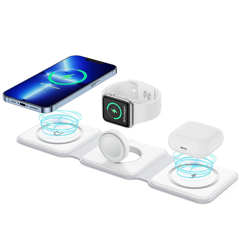 Deal-3 in 1 Magnetic Wireless Charger 23W Charging – AccXChange