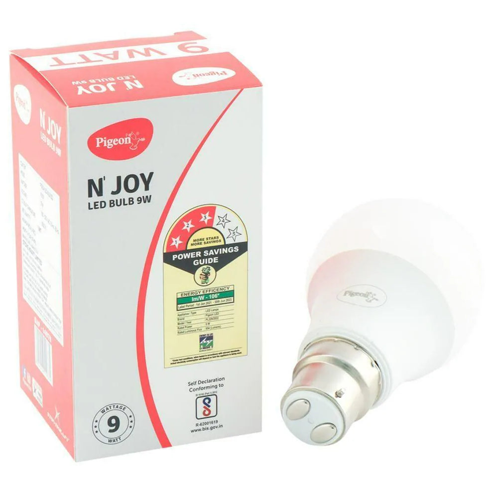 Pigeon N'Joy 9W LED Bulb (Pack of 10)(39Rs. per piece) – IndTraBiz
